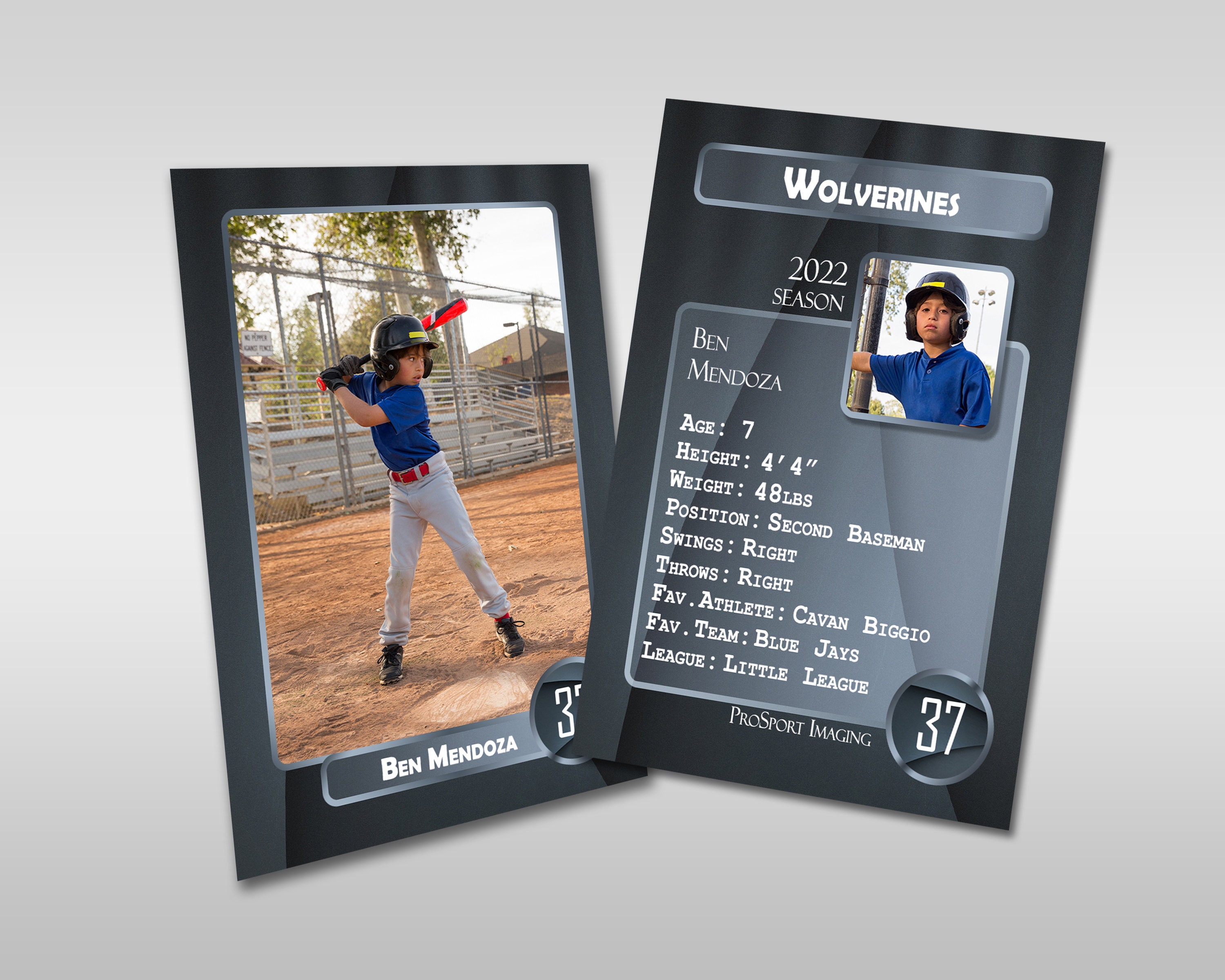 INSTANT DOWNLOAD Trading Card Template Custom Hockey Card Template ...