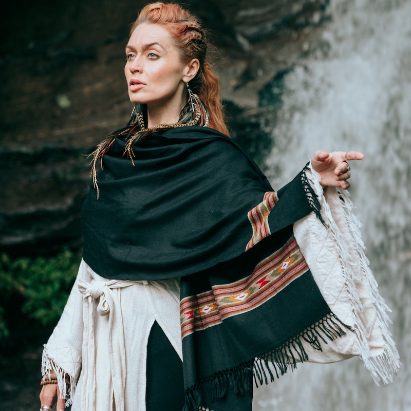 Chal de india - Etsy España