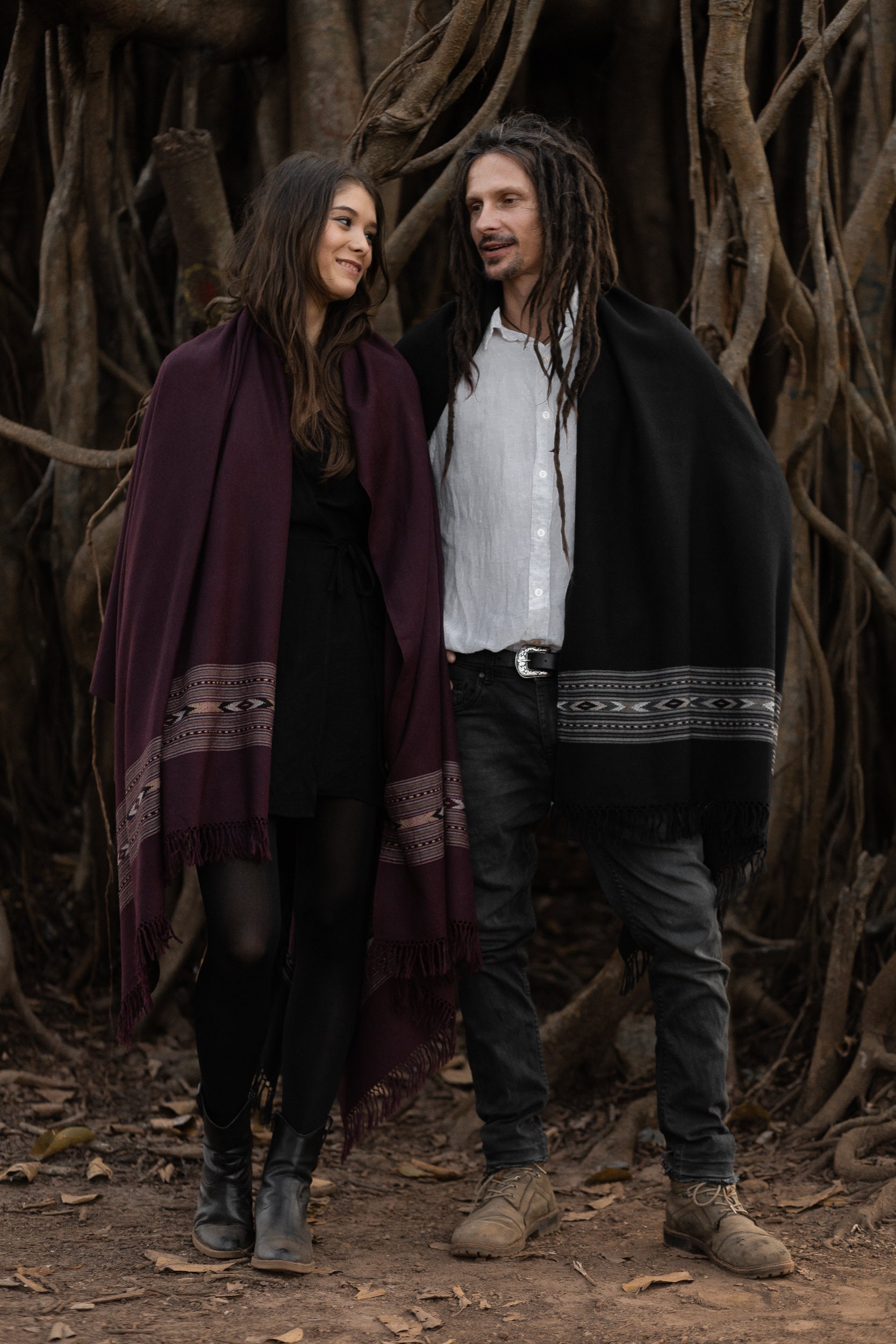 Handwoven Cassis Merino Wool Shawl From the Himalayas Kullu Valley ...