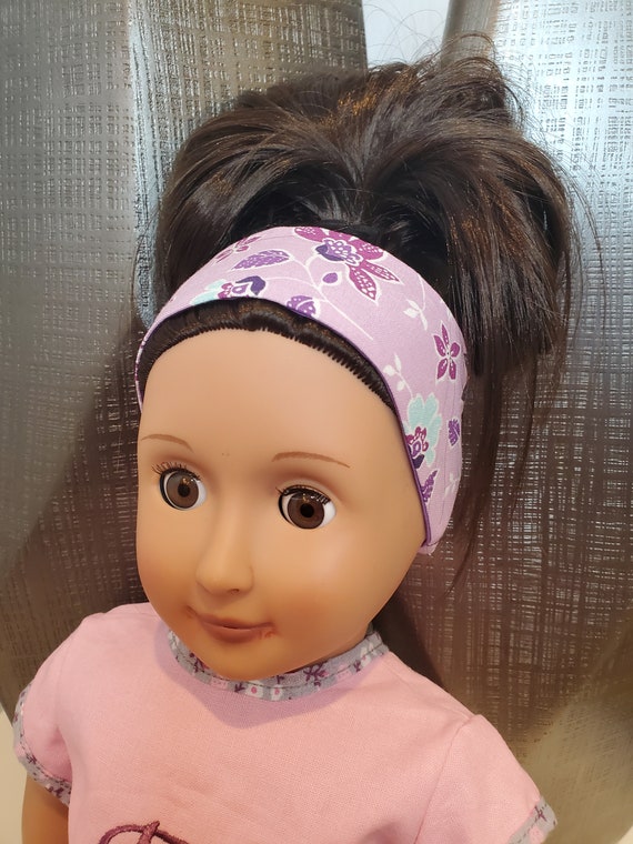Hats Toys & Games Doll Clothing Doll Headband in Pink and Purple etna ...