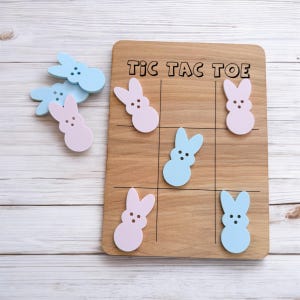 SVG Bunny Peeps Tic Tac Toe|easter SVG| Laser Cut File|tic Tac Toe ...