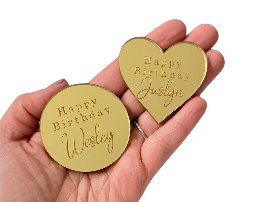 Personalized Birthday Cupcake Discs-cupcake Topper|birthday Cupcake ...
