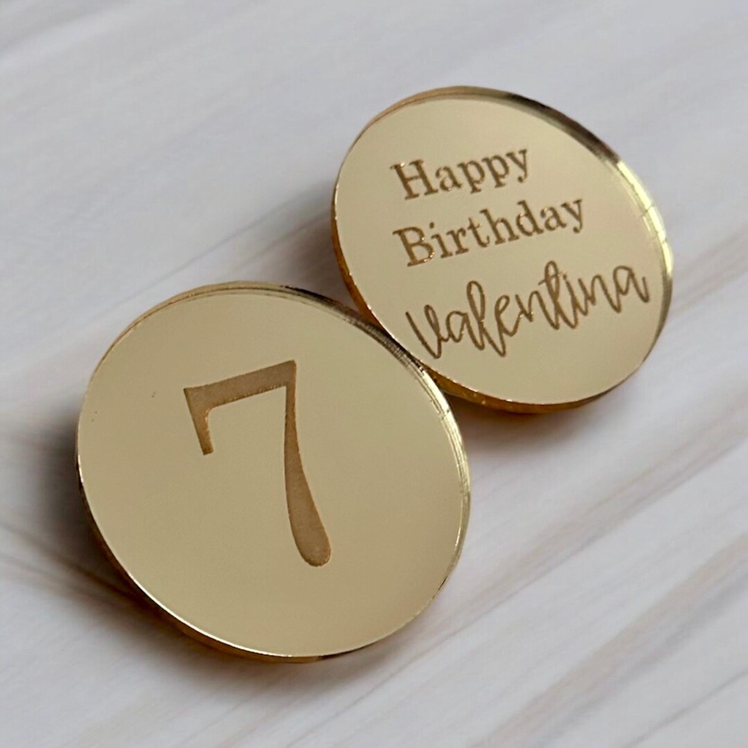 Personalized Birthday Cupcake Discs-cupcake Topper|birthday Cupcake ...