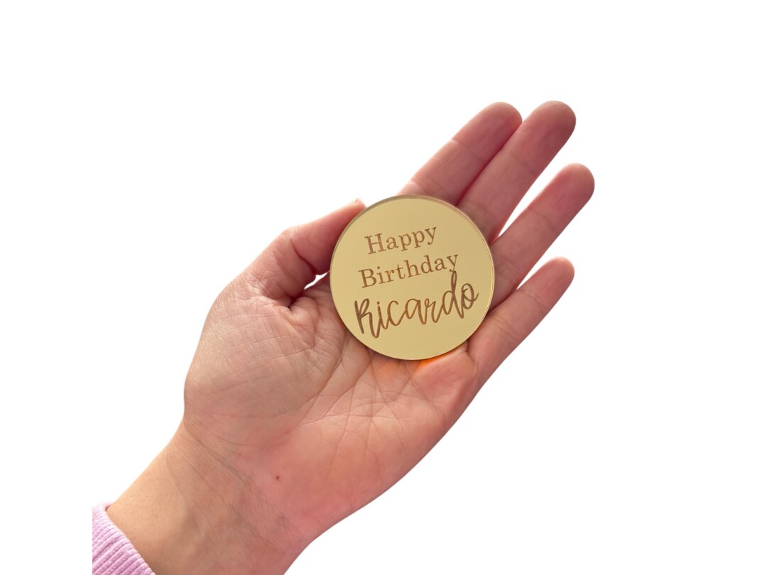 Personalized Birthday Cupcake Discs-cupcake Topper|birthday Cupcake ...