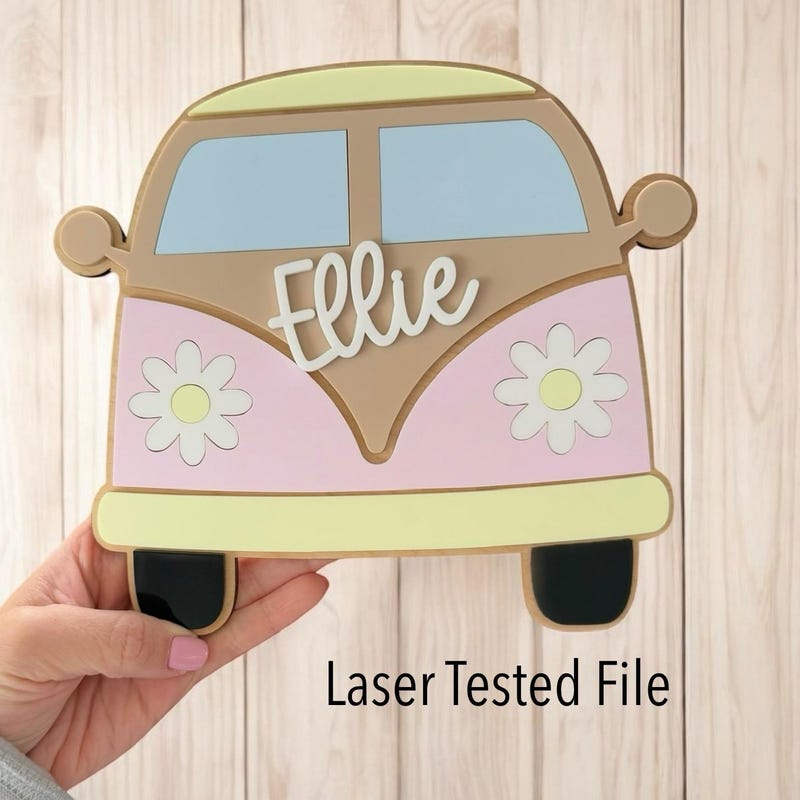 Hippie Van Svg - Etsy