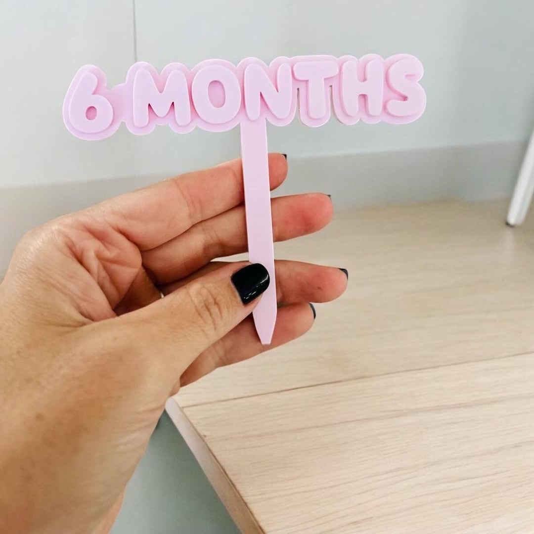 6 Months Cake Topper6 Months Smash Cake Topper half Birthdayhalfway to ...