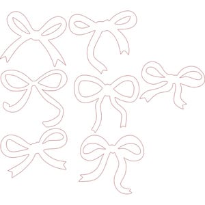Bow SVG Laser Cut File: 7 Bows Glowforge Ready (digital Download) - Etsy