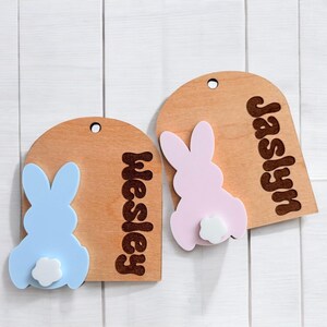 Bunny Easter Basket Tag| Laser Cut File| Easter Svg| Laser Cut File SVG ...