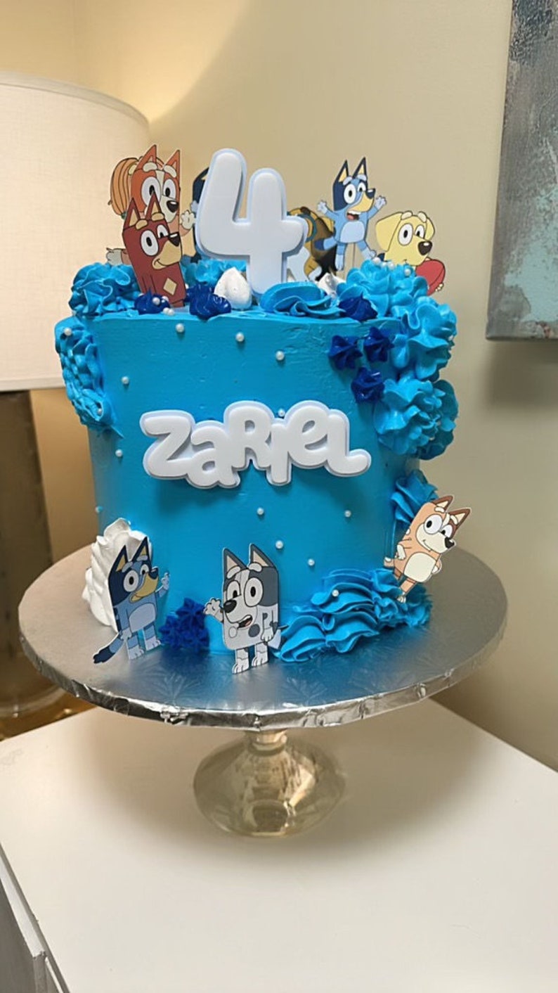 Bluey Theme Cake Topper and Charms. Made Out of Premium - Etsy