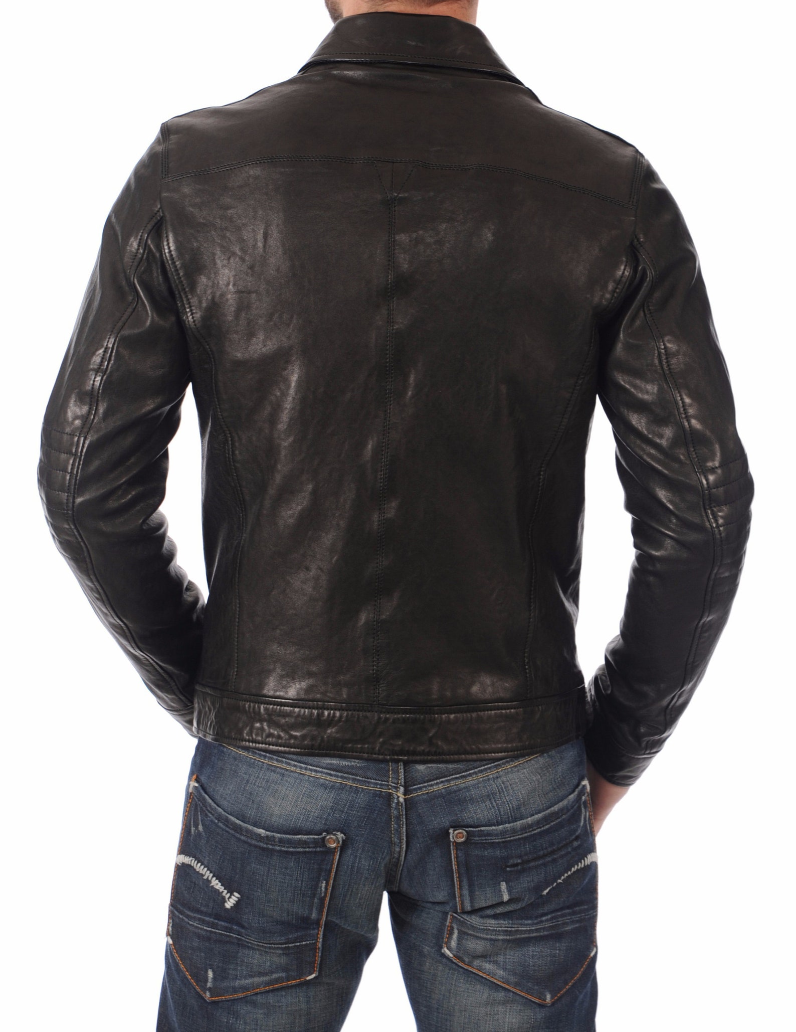 Men's Leather Jacket Stylish Handmade Motorcycle Bomber - Etsy