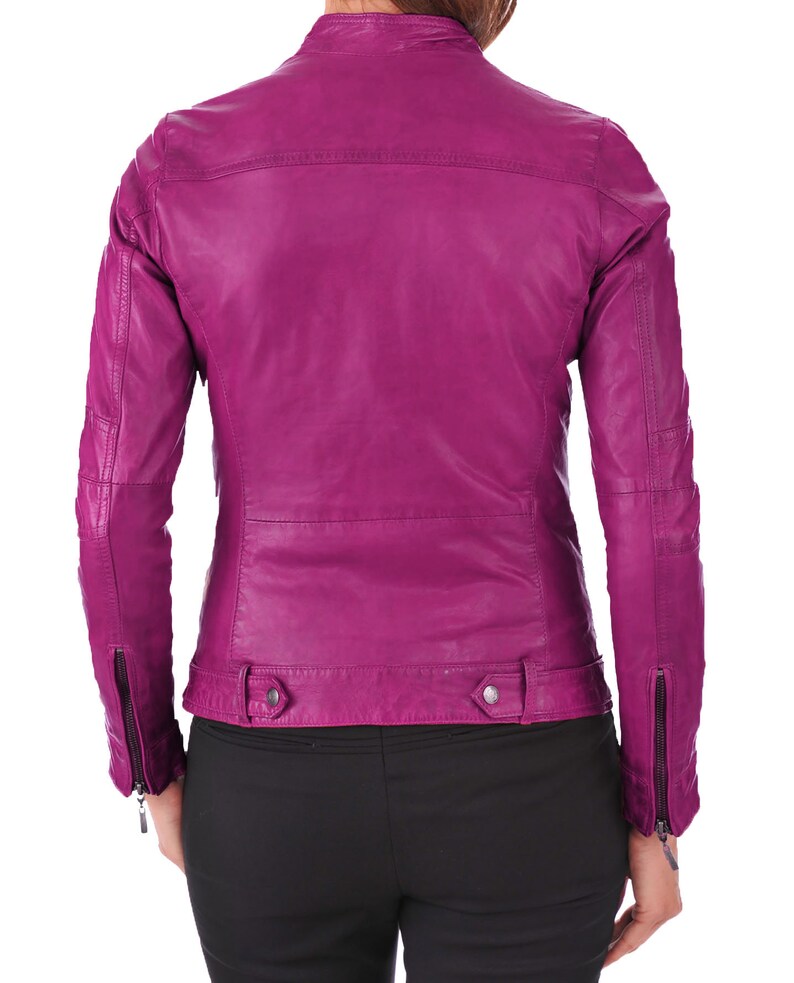 New Women's Lambskin Leather Jacket Stylish Slim Fit - Etsy