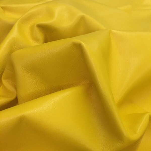 Yellow Leather Fabric - Etsy