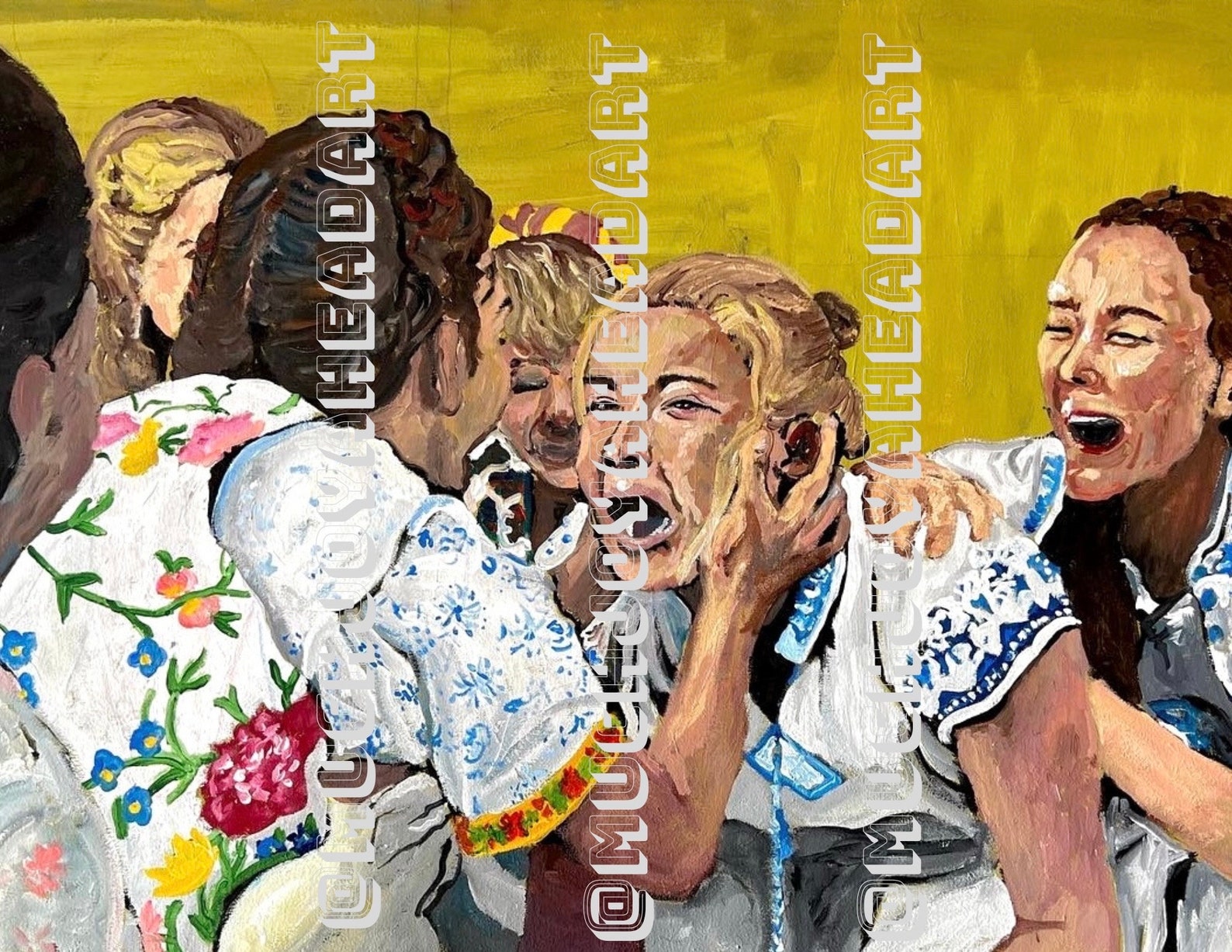 Midsommar Screaming Scene Original Art Florence Pugh A24 Movie Poster ...