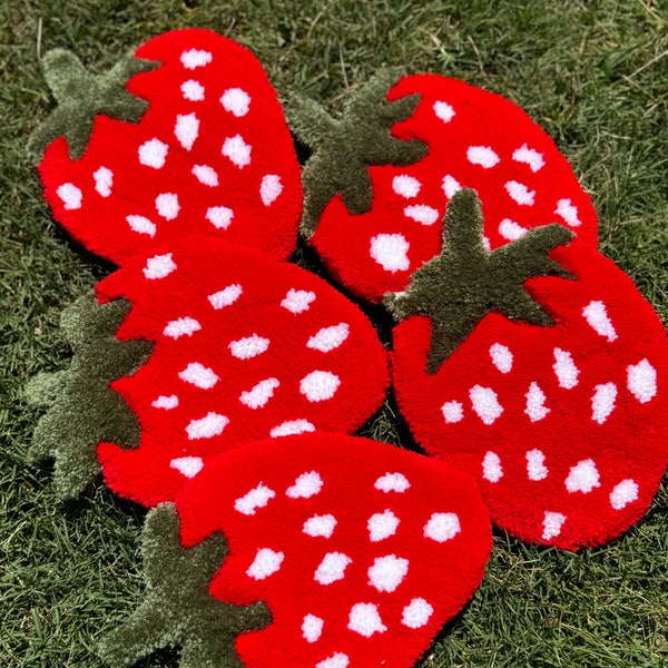Strawberry Rug - Etsy