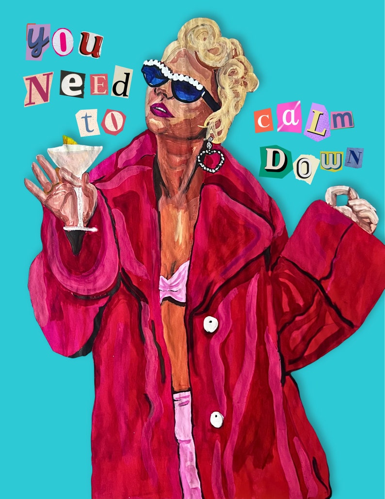 You Need to Calm Down Art Print Taylor Swift Music Video Pride YNTCD - Etsy