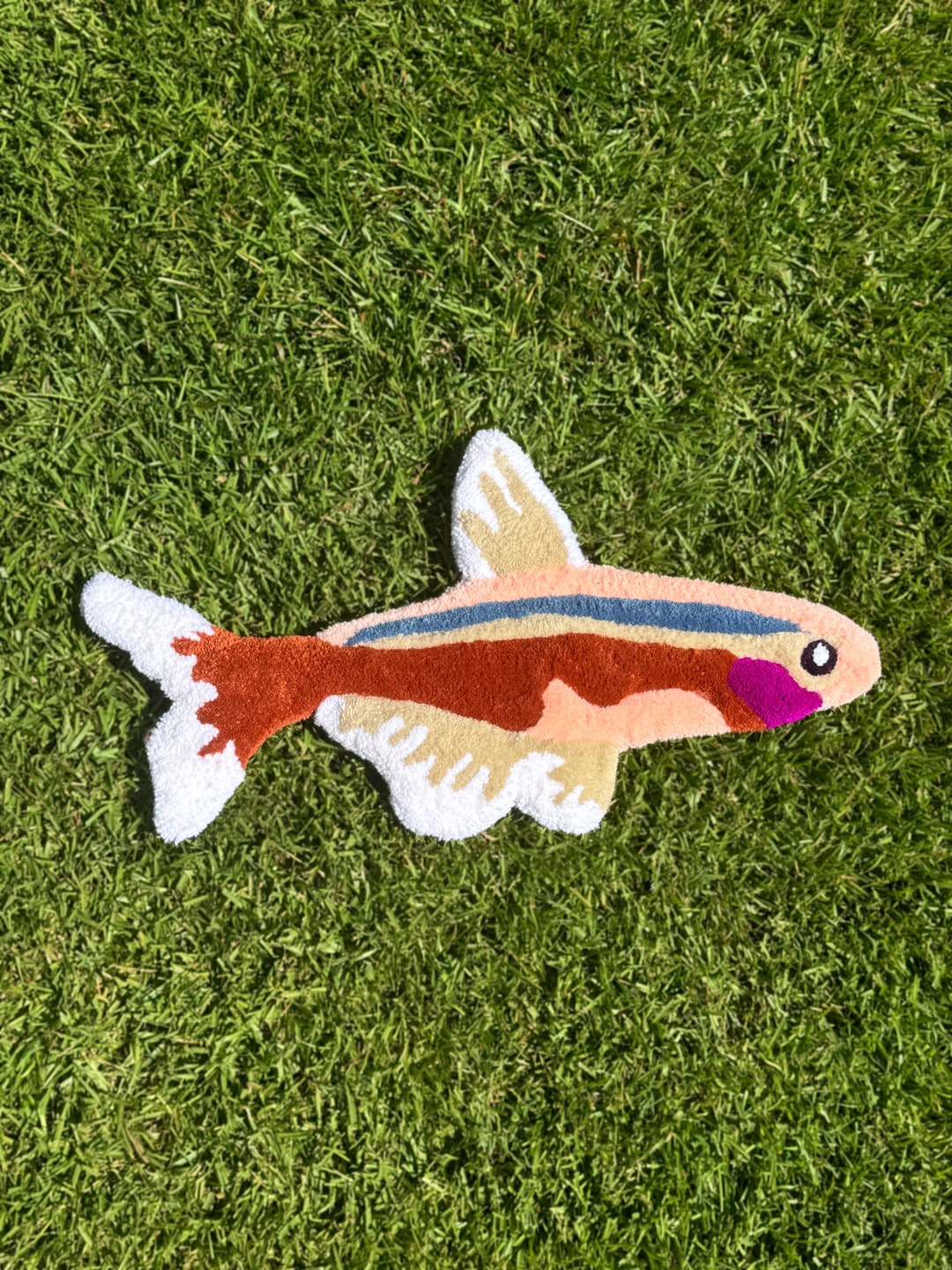 Fish Anchovy Colorful Tufted Wall Art Tufted Rug Decor - Etsy