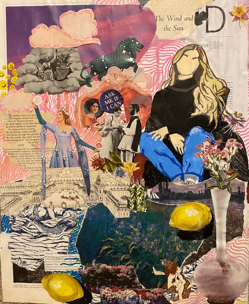 Personalized Collage Custom Portrait Handmade Self Love "be My Muse" - Etsy