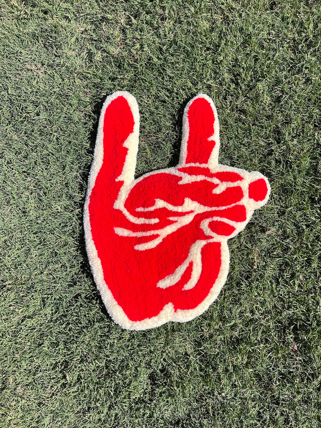 Wolfie Hand NCSU NC State Rug Tufted Wall Hanging Rug - Etsy