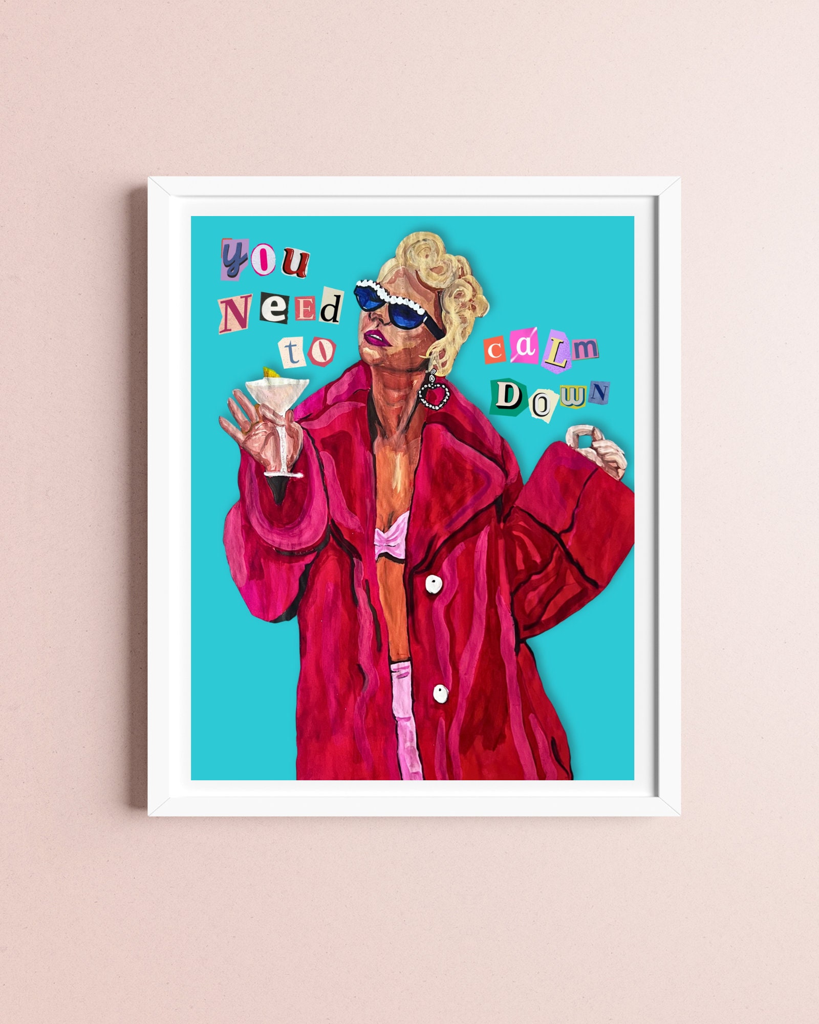 You Need to Calm Down Art Print Taylor Swift Music Video Pride YNTCD - Etsy