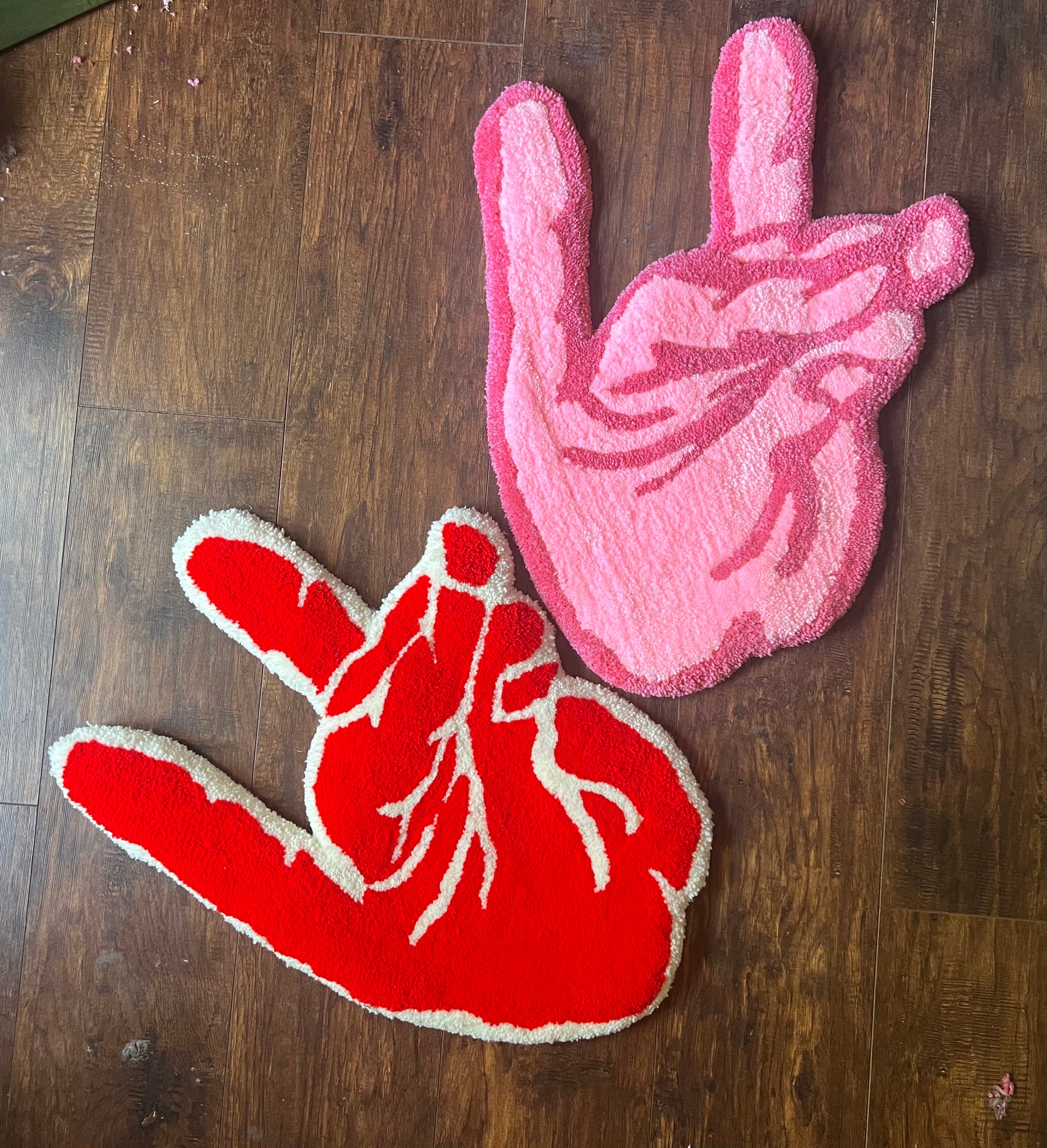 Wolfie Hand NCSU NC State Rug Tufted Wall Hanging Rug - Etsy