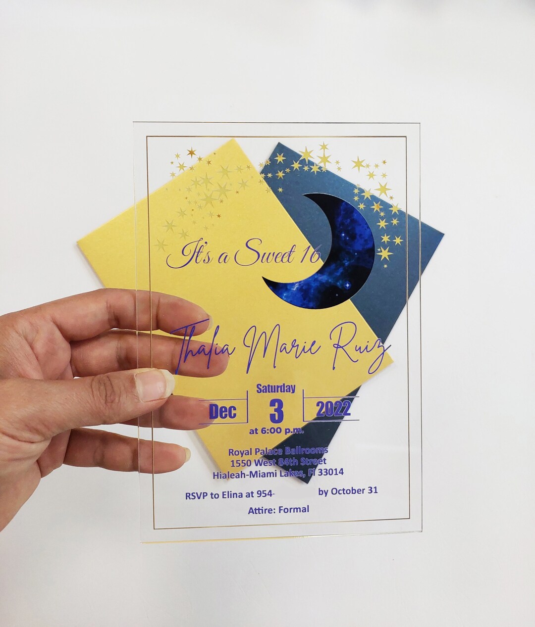 Sweet Sixteen Invitations, Quinceanera Invitations, Night Sky Theme ...