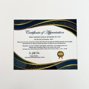 Custom Achievement Award Plaque, Personalized Recognition Trophy, Years ...