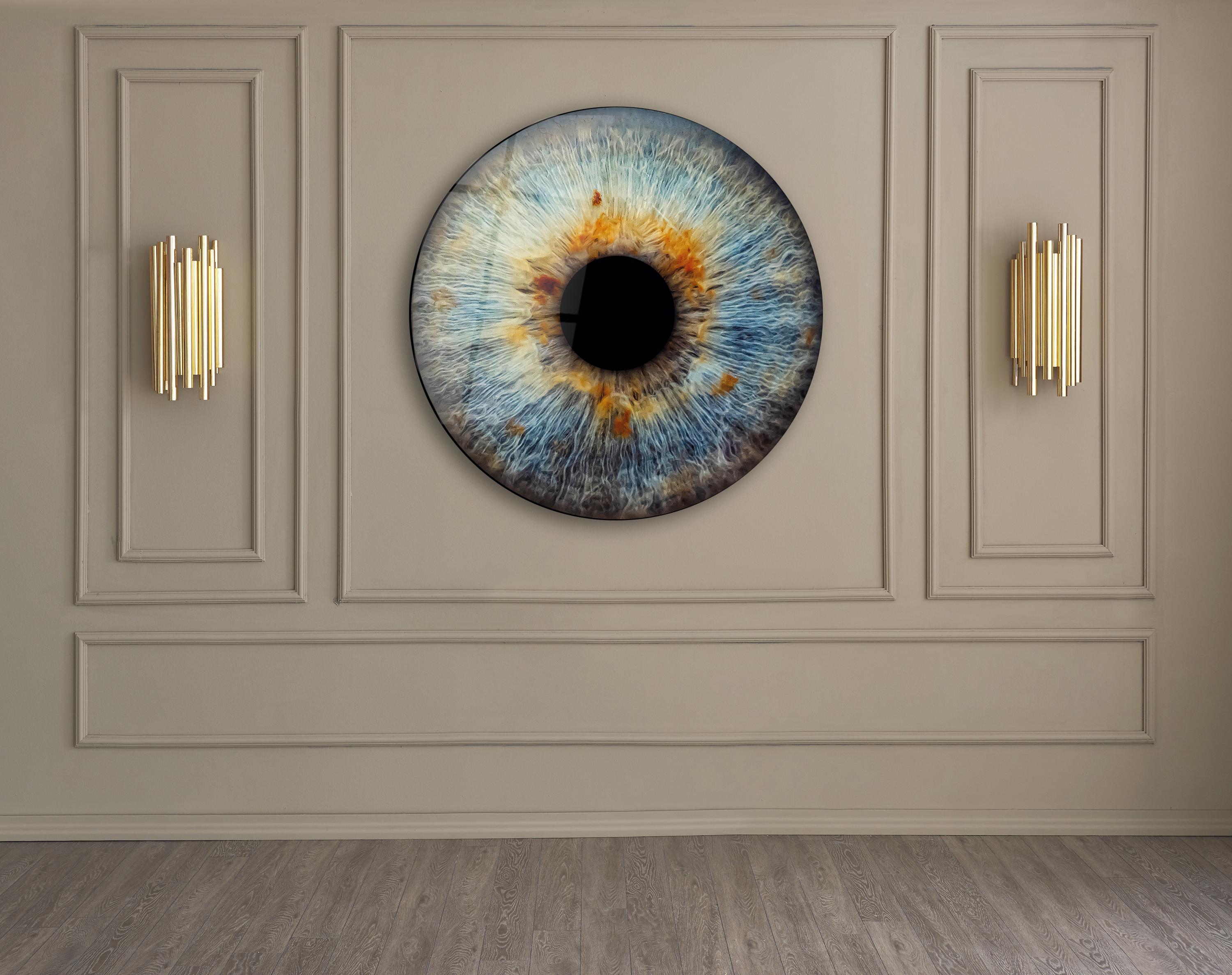 Eye Iris Wall Art, Modern Circle Wall Decor of Iris of the Eye ...