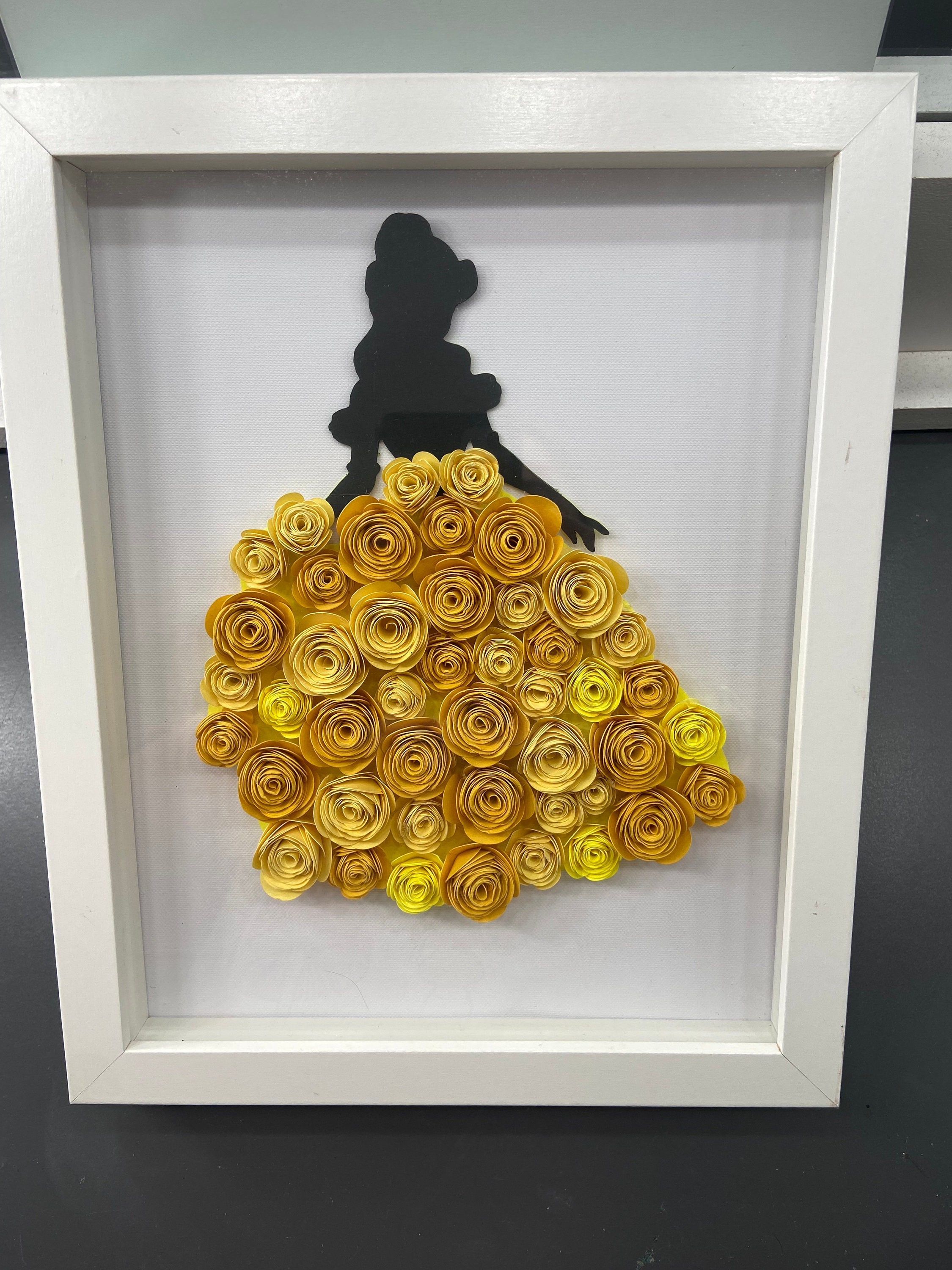 Princess Belle Shadow Box - Etsy