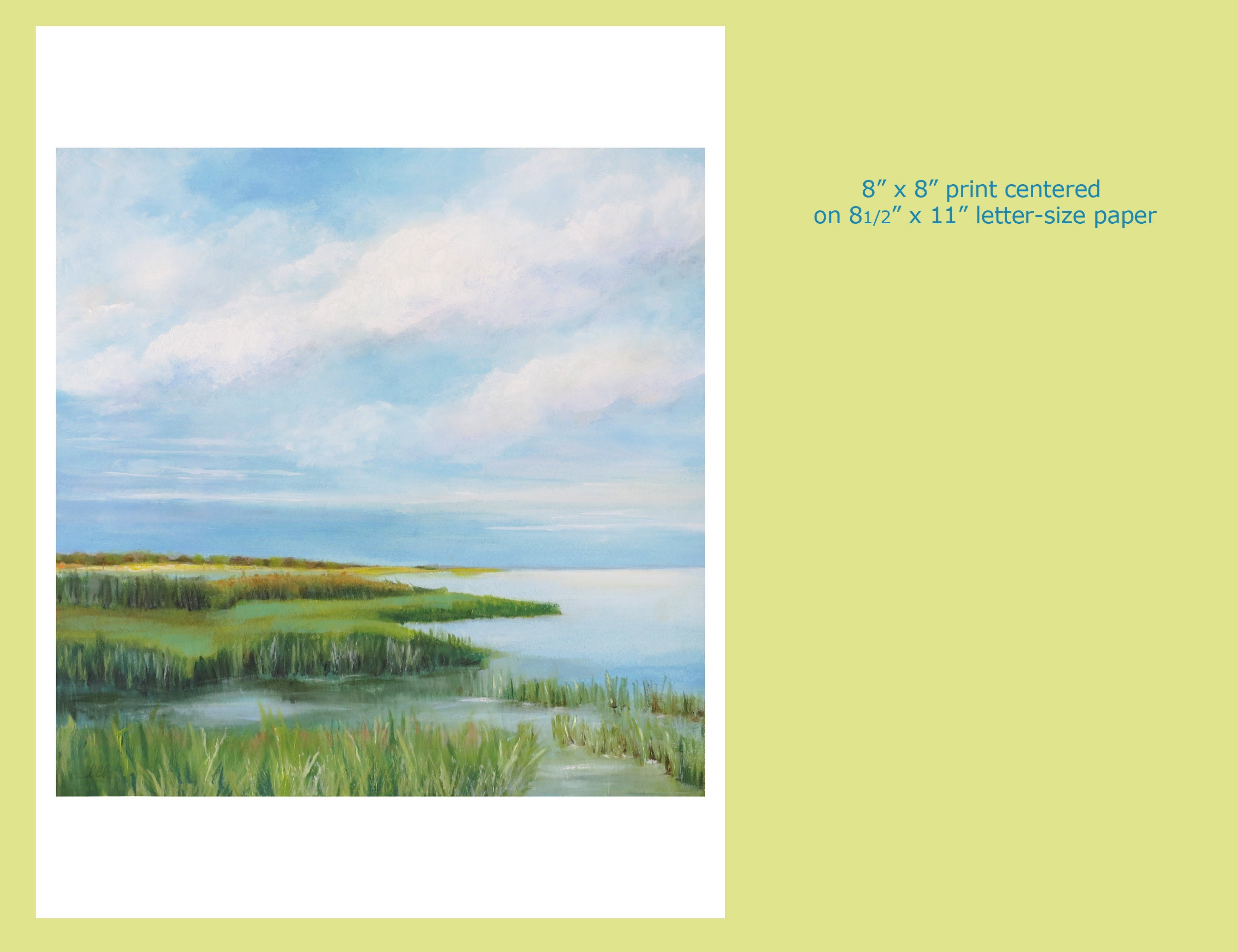 Downloadable Art Print, marsh View - Etsy
