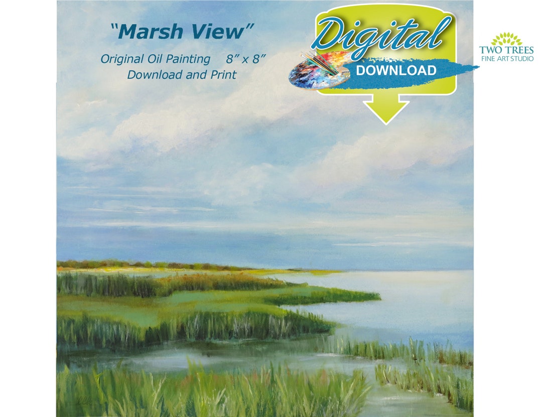 Downloadable Art Print, marsh View - Etsy