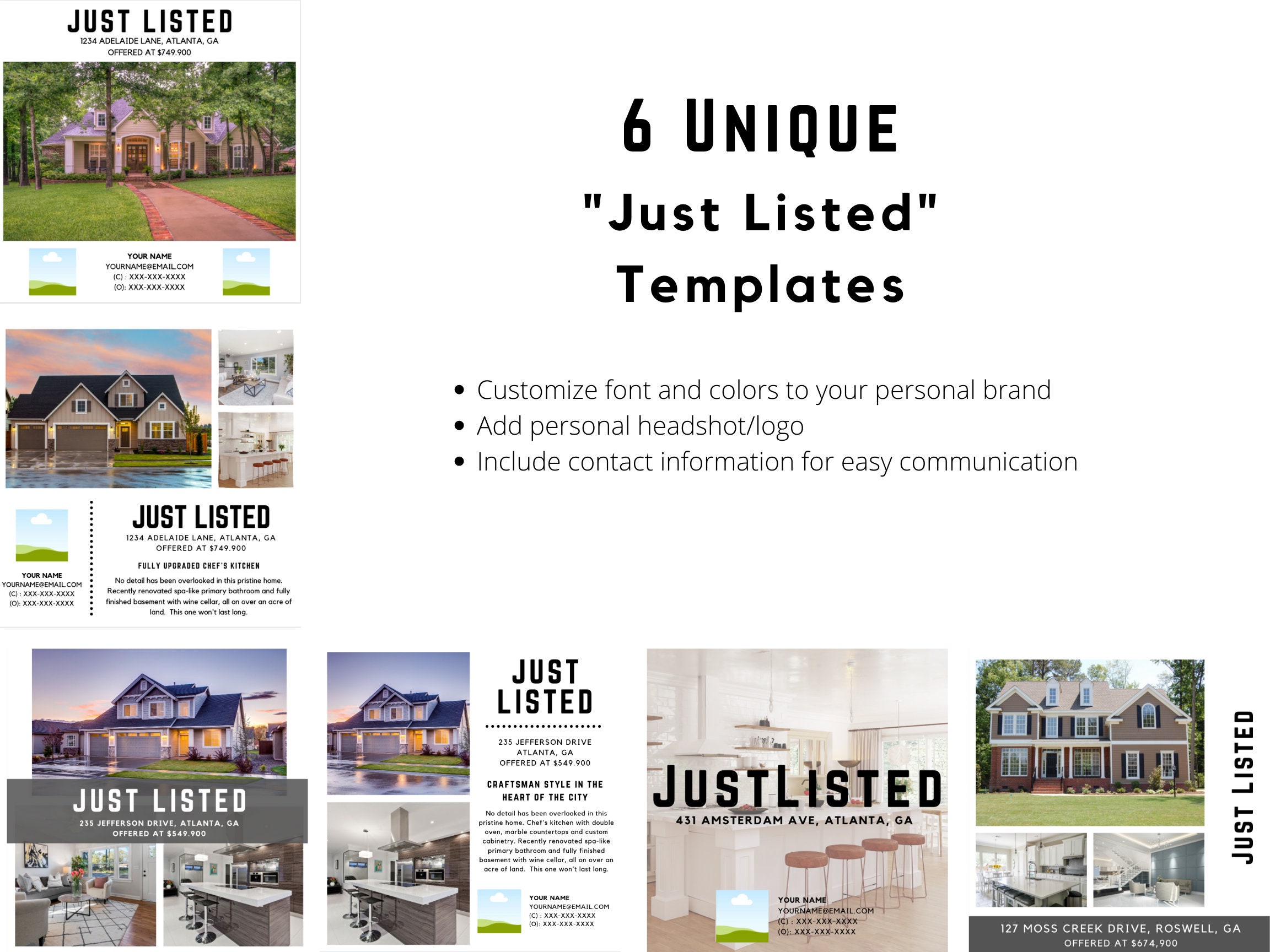 20 Customizable Minimalist Design Listing Instagram Posts for Real ...