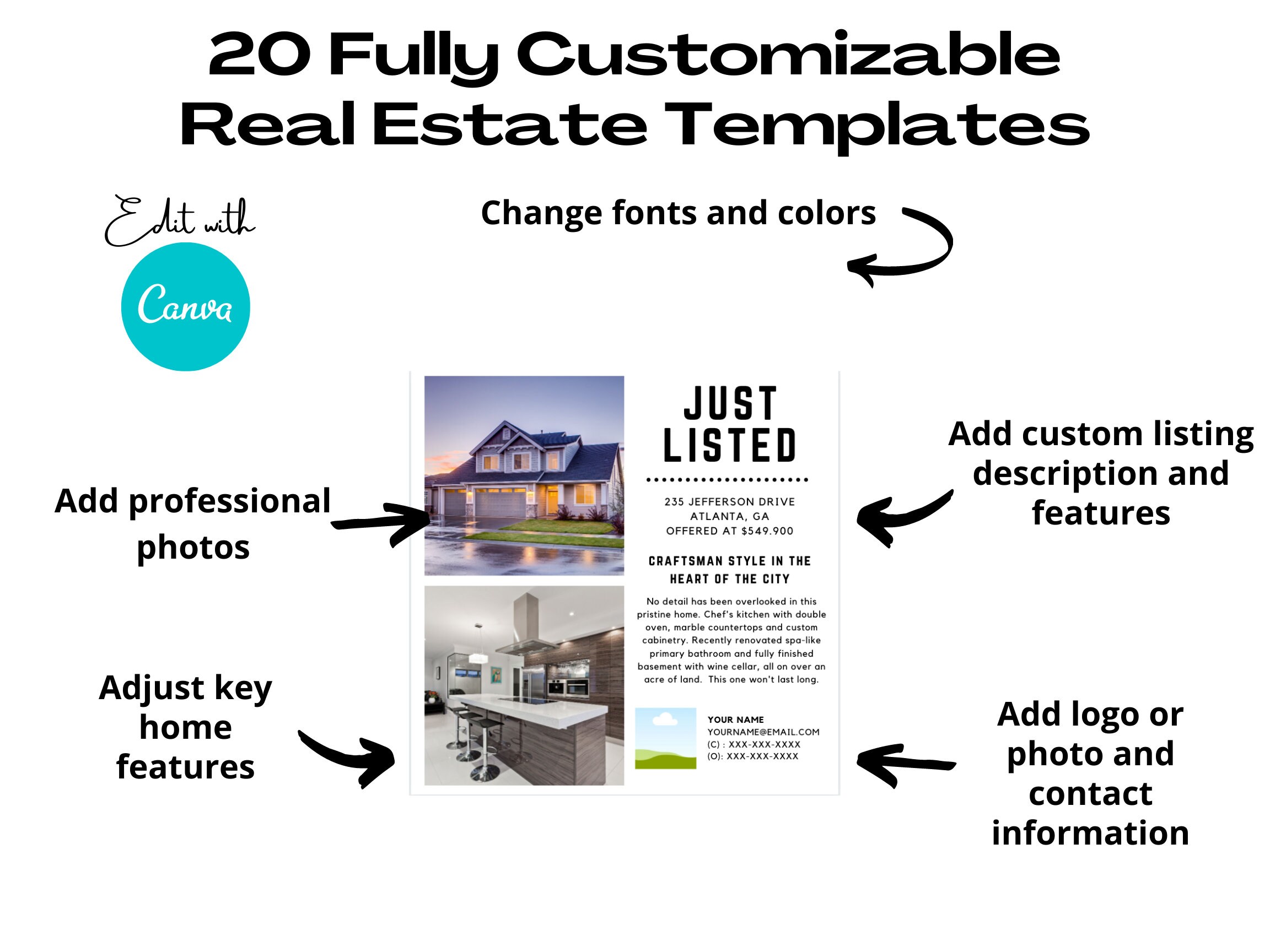 20 Customizable Minimalist Design Listing Instagram Posts for Real ...