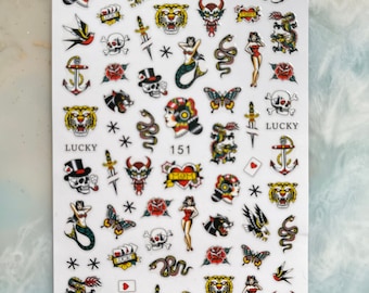 American Traditional Stickers - Etsy