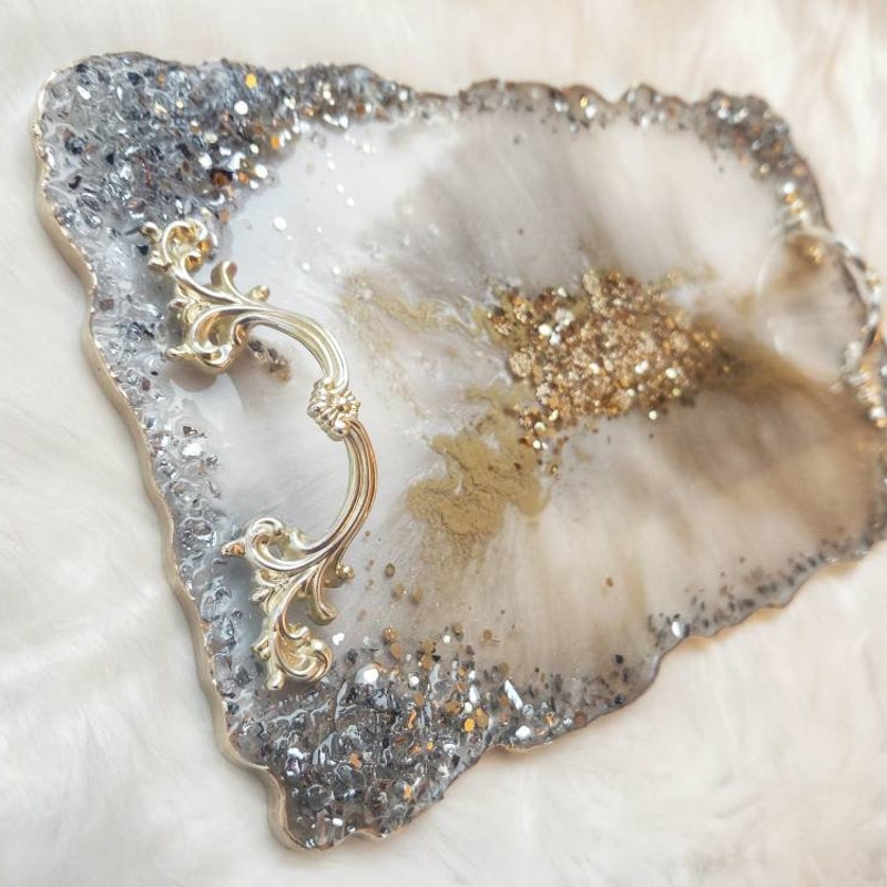 Geode Resin Tray - Etsy