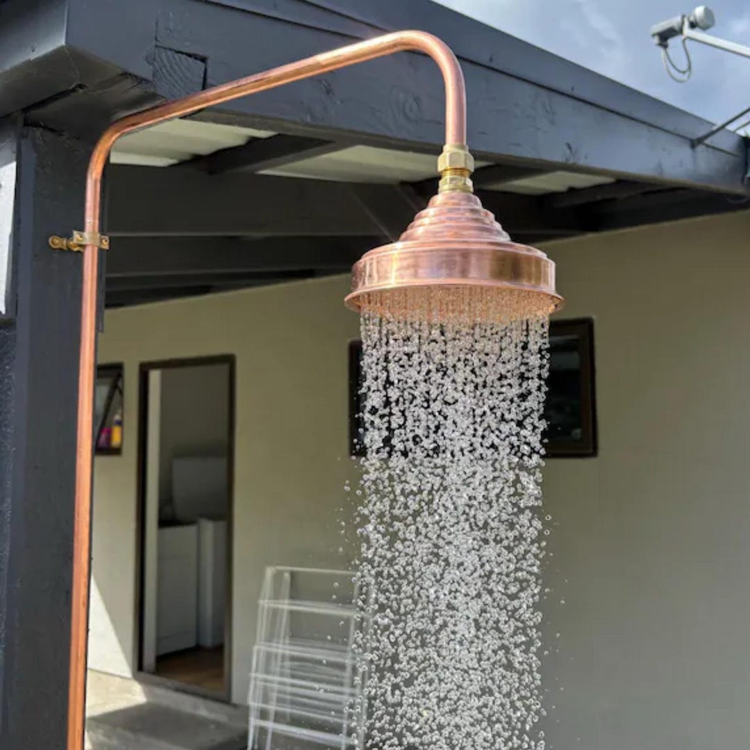 Unlacquered Brass Shower Head, Outdoor Showerhead, Bath Shower Head ...