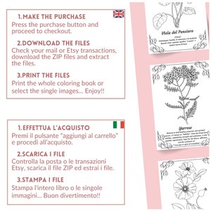 Language of Flowers and Plants 30 Printable Coloring Pages, Plants and ...