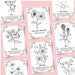 Language of Flowers and Plants 30 Printable Coloring Pages, Plants and ...