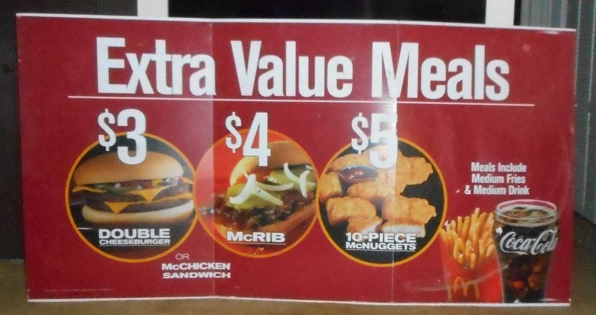 Extra Value Menu
