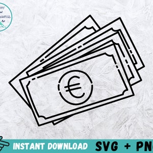 Euro SVG, Monay Bag SVG, Euro Sign SVG Bundle, Euro Sign Clip Art ...