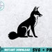 Hand Drawn Fox SVG Bundle: Wildlife Clipart, Cricut Cut Files (instant ...