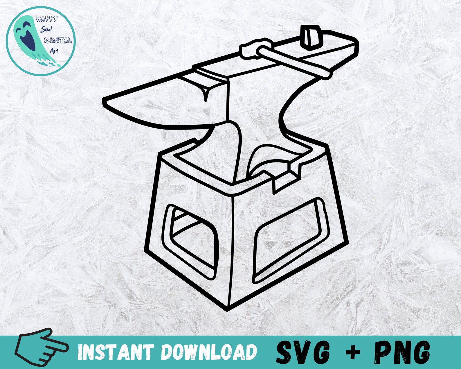 Blacksmith SVG Bundle: Anvil, Hammer, Horseshoe Designs (digital ...