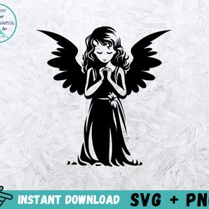 Angel SVG Bundle, Angel Cricut, Kid Angel Silhouette, Angel Cut File ...