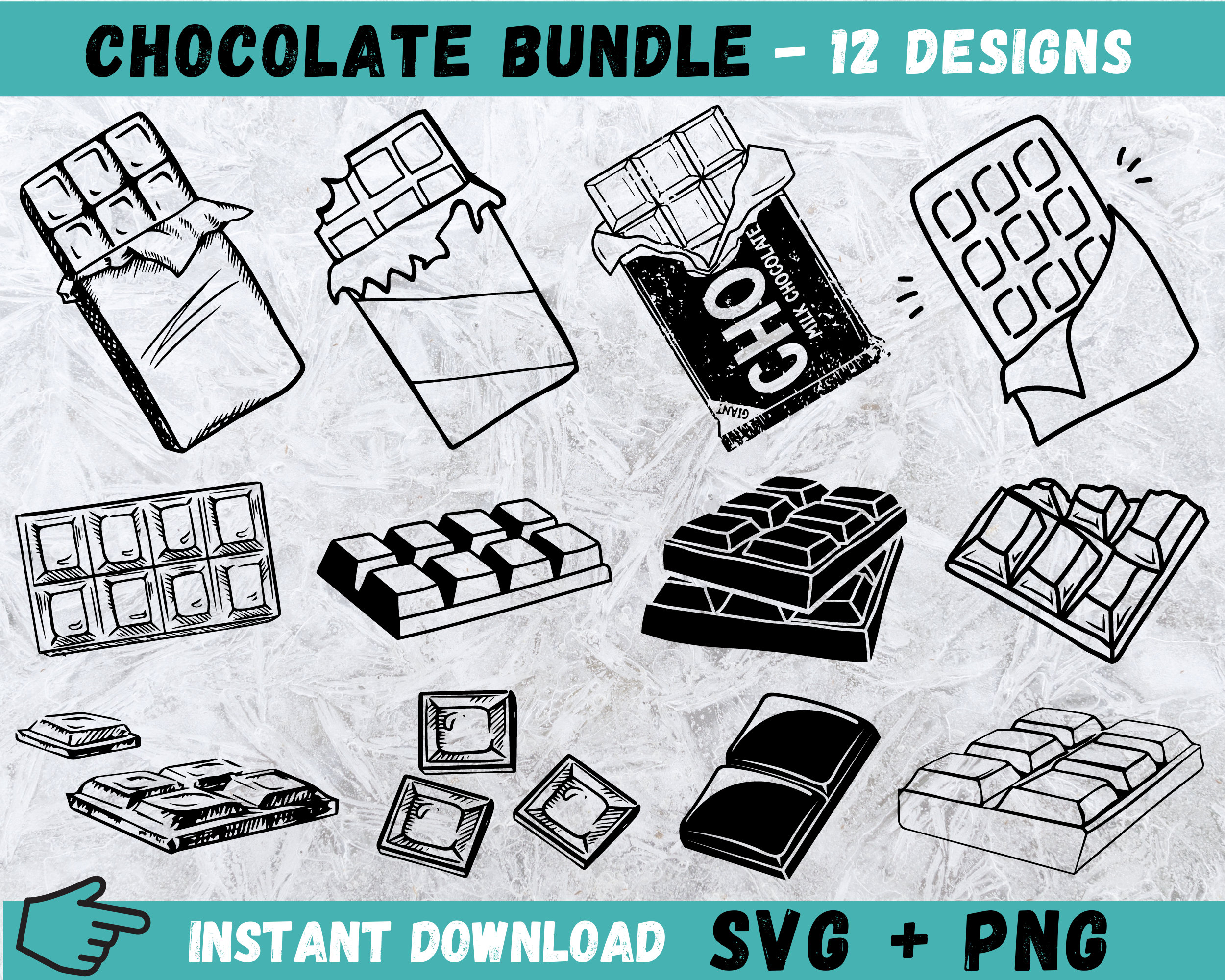 Chocolate SVG Chocolate Bar SVG Chocolate Cricut Chocolate - Etsy