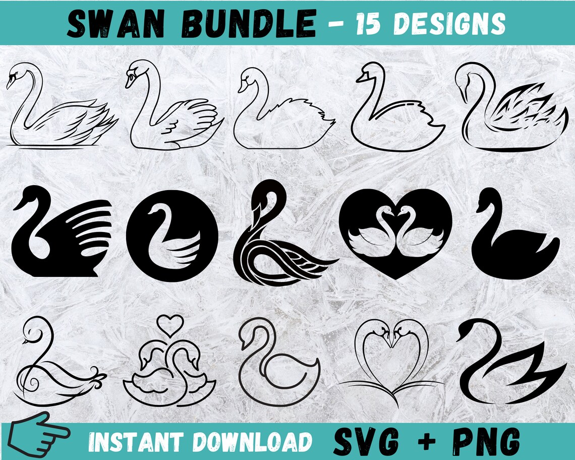 Swan SVG Swan Cricut Swan Svg Bundle Swans Svg Swan | Etsy