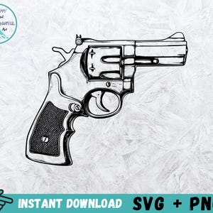 Revolver SVG, Gun SVG Bundle, Revolver Cricut, Revolver Clipart, Weapon ...