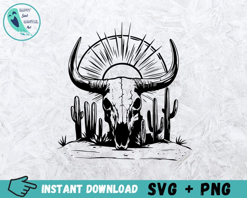 Cow Skull SVG Bundle: 30 Western Designs (digital Download) - Etsy