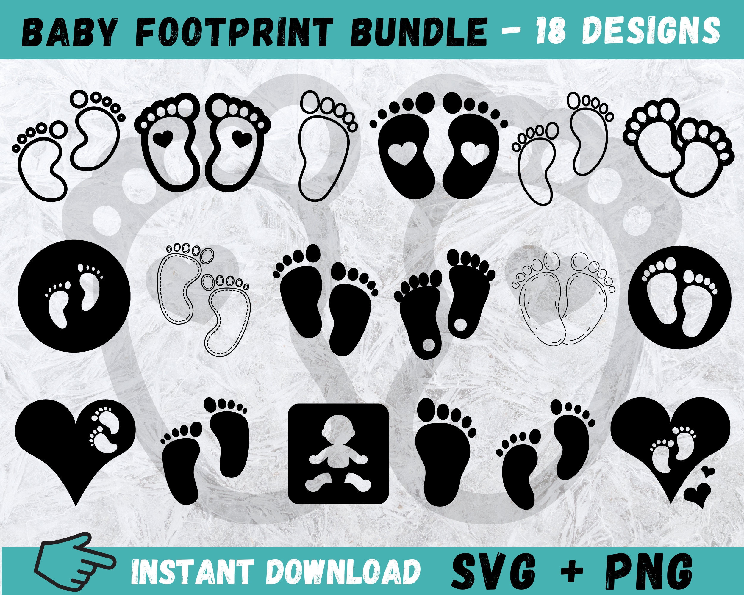 Baby Footsteps Vector