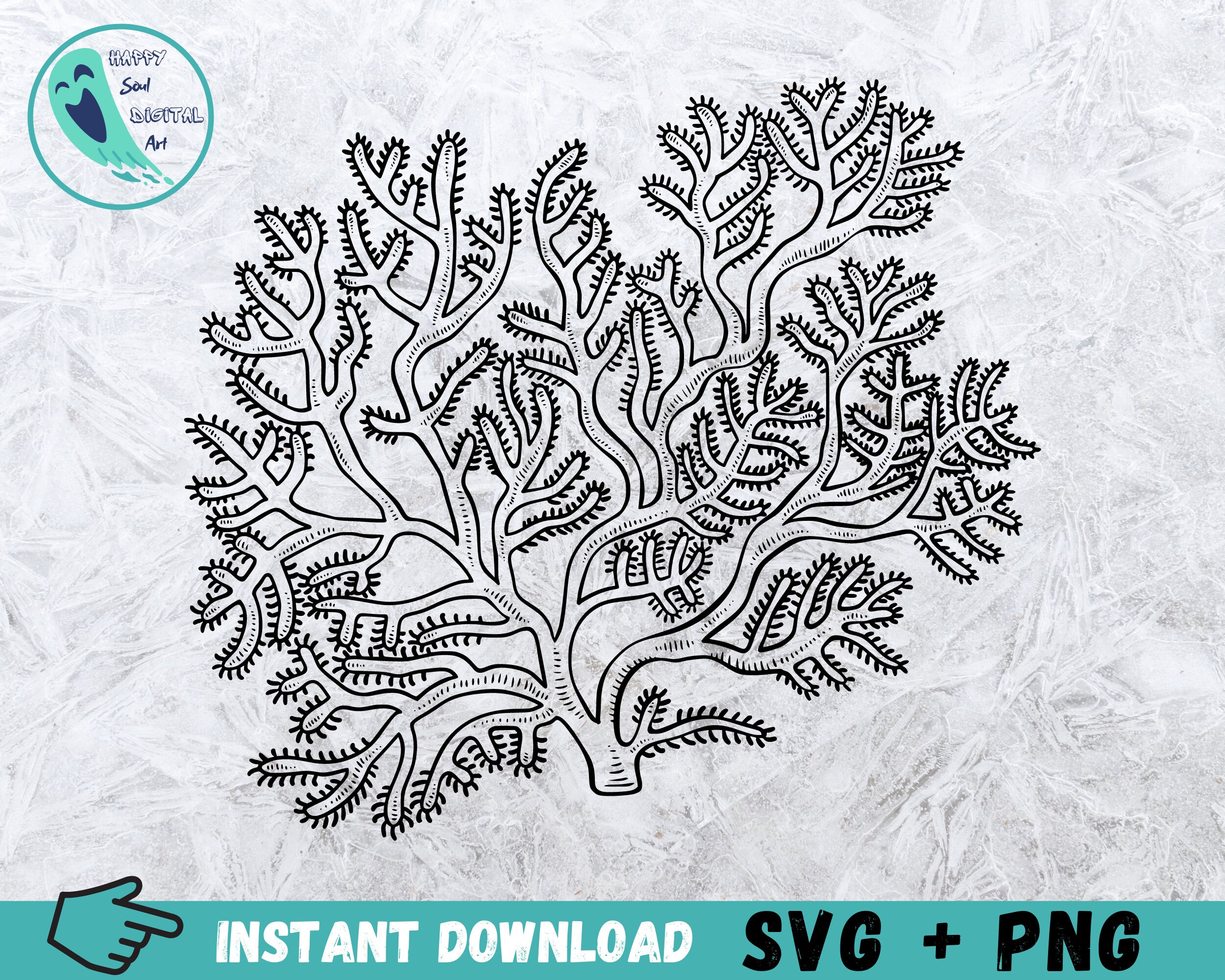 Coral SVG Seaweed Svg Corals Svg Bundle Seaweed Svg Bundle - Etsy