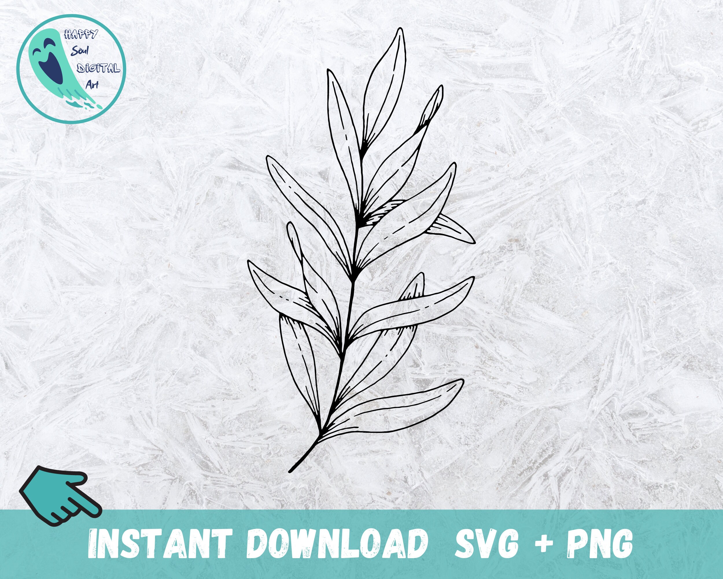 32 Hojas Svg hojas dibujadas a mano svg hoja SVG paquete de | Etsy