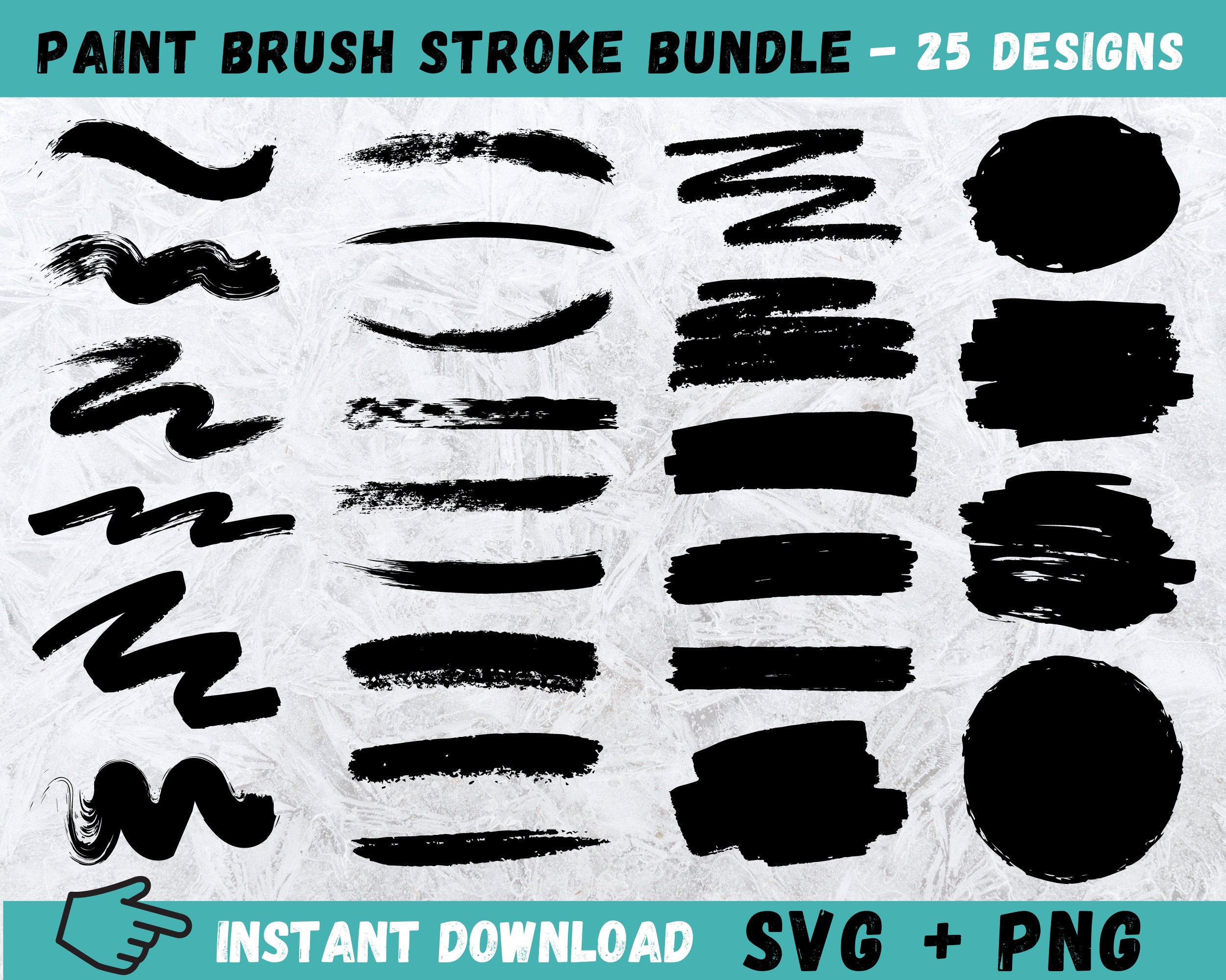 Brush Stroke Svg Paint Brush Strokes Svg Keychain Svg Paint | Etsy